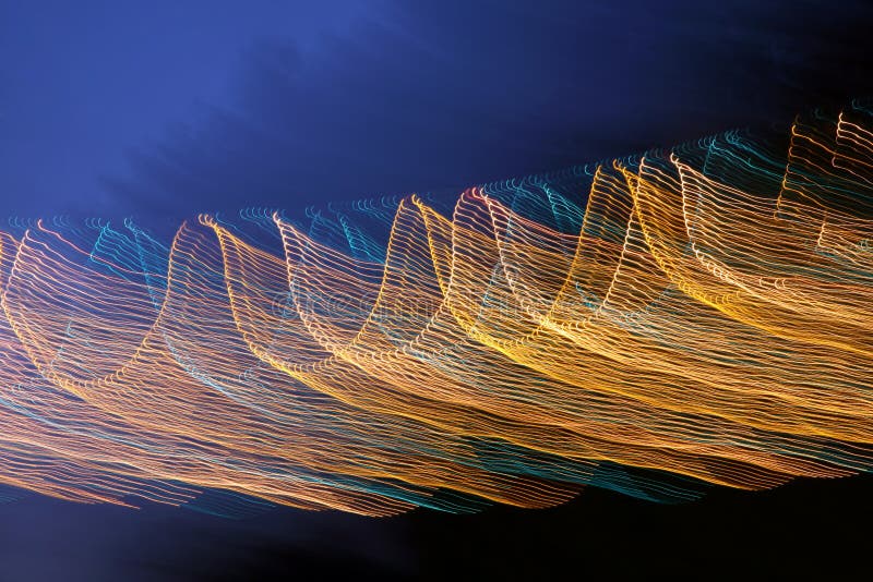 Abstract Night Light Wave Line Stock Image - Image of glitter, backdrop ...