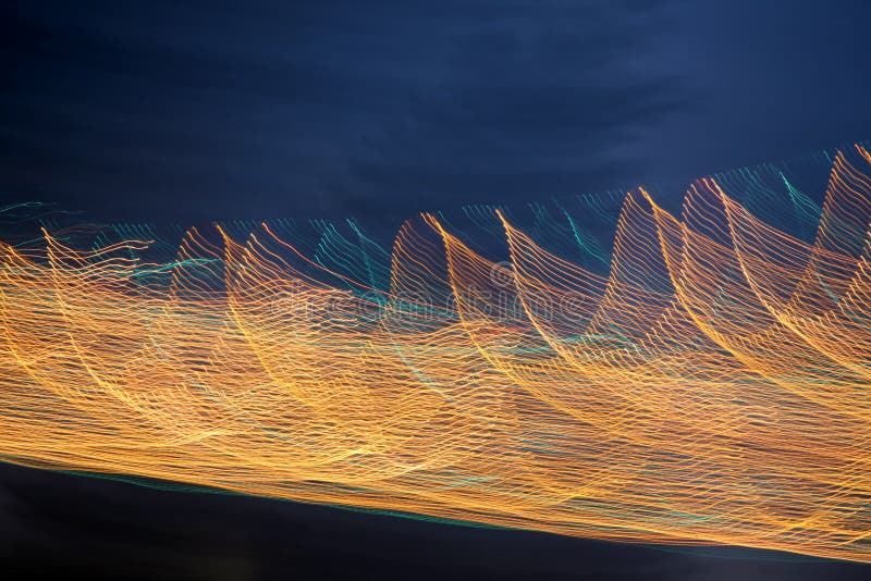Abstract Night Light Wave Line Stock Photo - Image of bizarre, bright ...