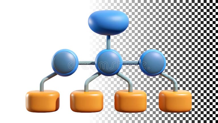 Abstract Node Network Structure Showing Connections and Data Flow Png ...