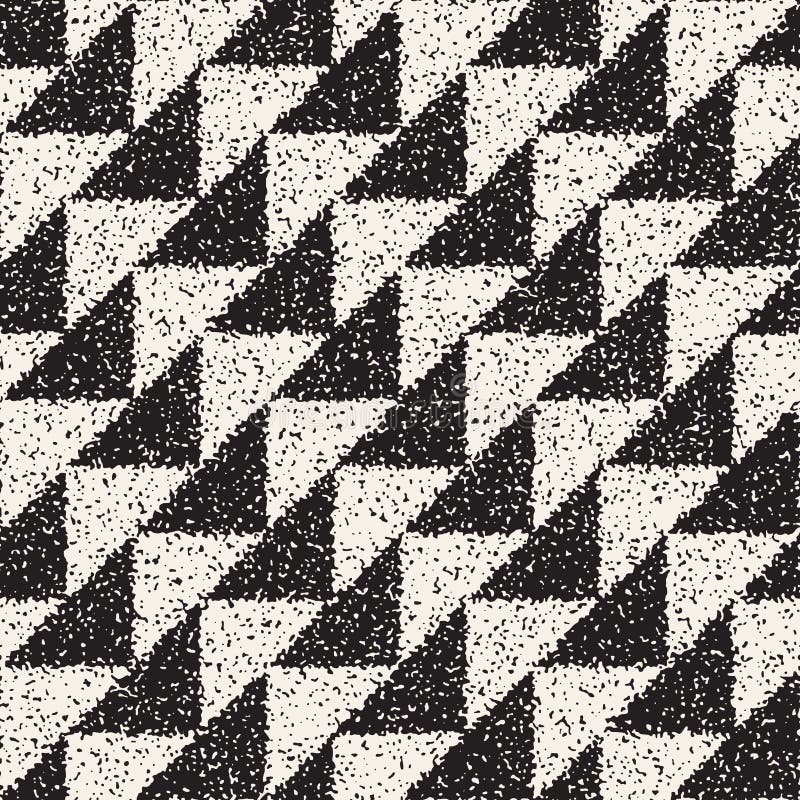 Abstract Noisy Textured Geometric Shapes Background. Vector Seamless ...