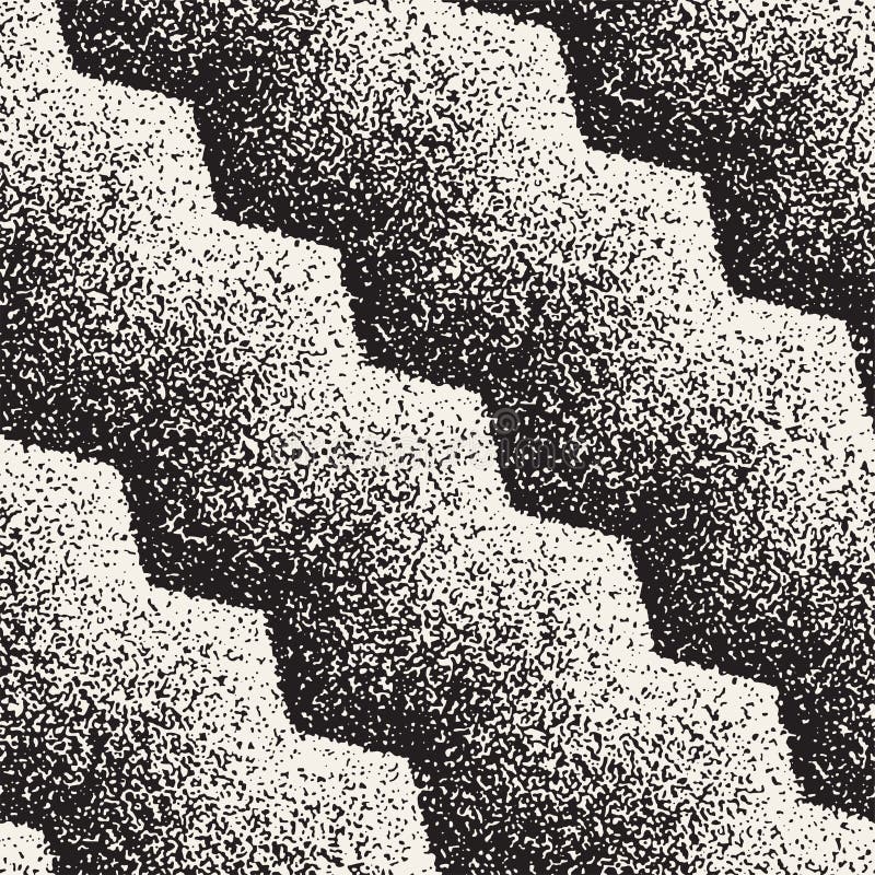 Abstract Noisy Textured Geometric Shapes Background. Vector Seamless ...