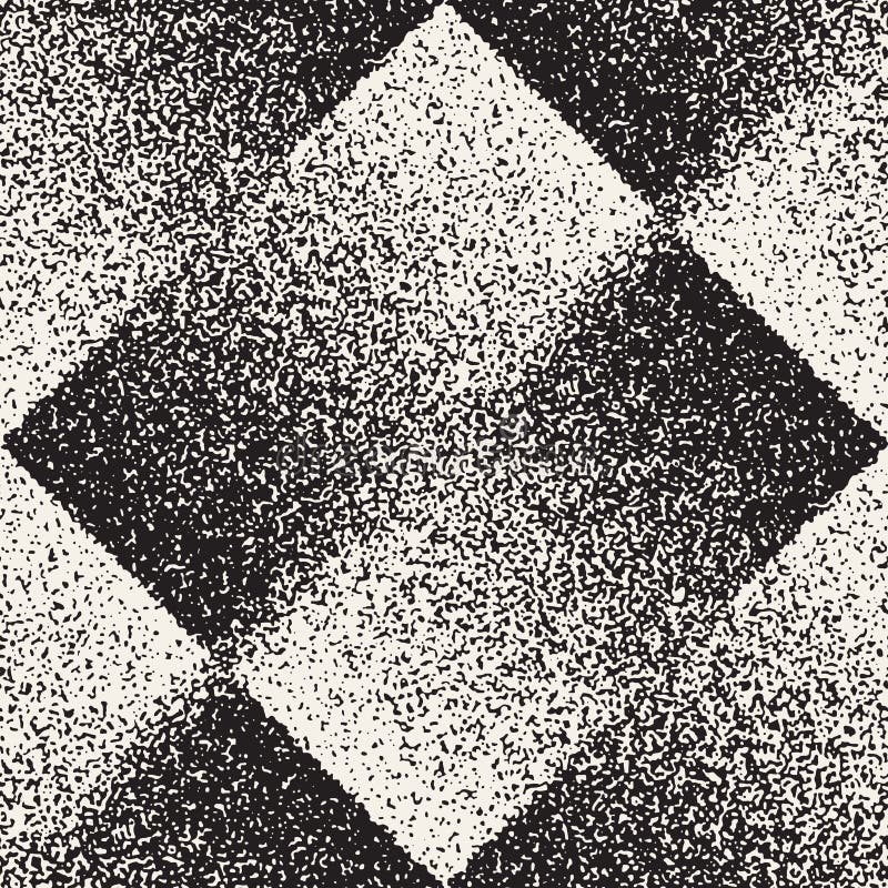 Abstract Noisy Textured Geometric Shapes Background. Vector Seamless ...