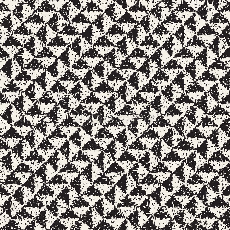 Abstract Noisy Textured Geometric Shapes Background. Vector Seamless ...