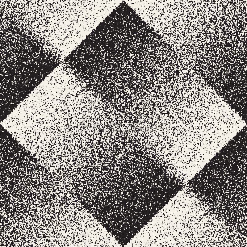 Abstract Noisy Textured Geometric Shapes Background. Vector Seamless ...
