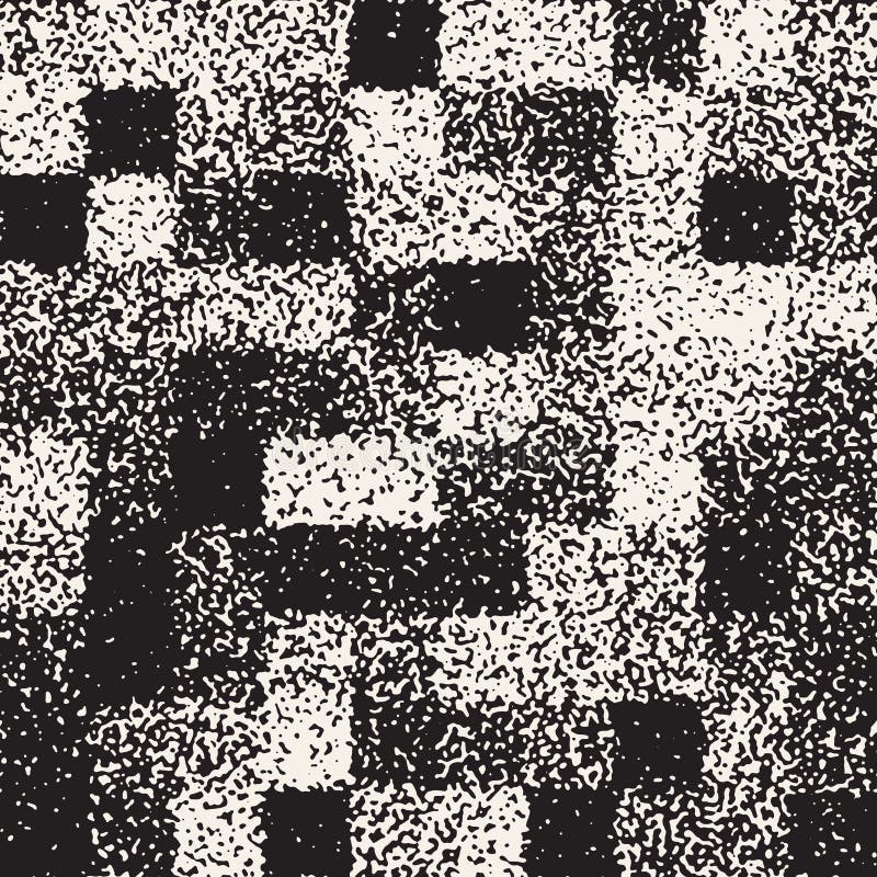 Abstract Noisy Textured Shapes Background. Vector Seamless Vintage ...