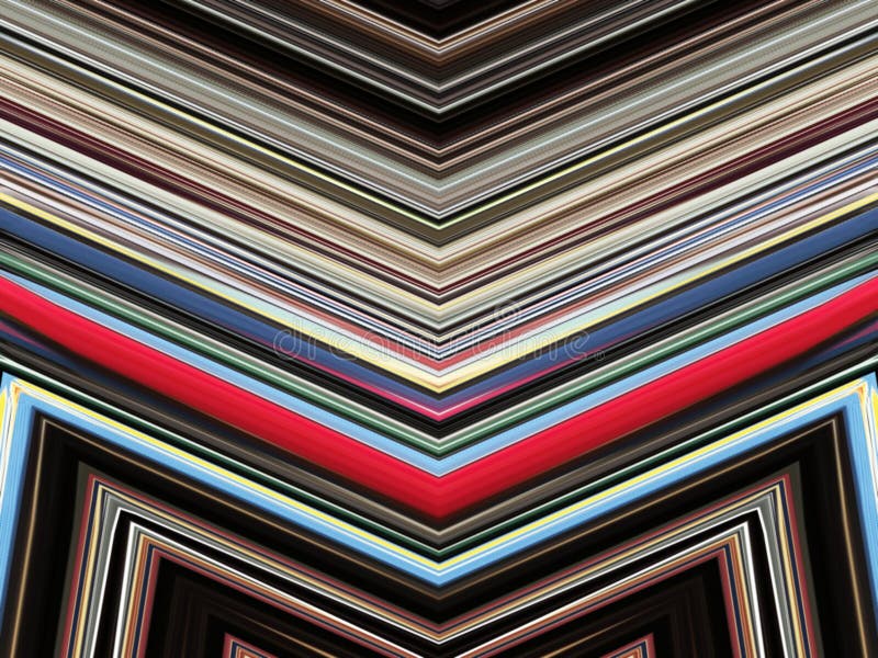 Abstract Non-ai Geometric Gradient Chevron Pattern Illustration ...