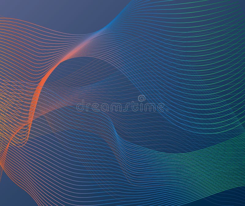 Abstract Non-ai Random Overlayed Line Effect Graphic Illustration Stock ...