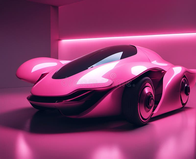 Abstract Non-existent Futuristic Luxury Flying Car Design Stock ...