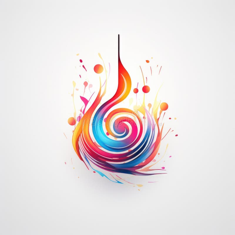 Abstract Note Creating Music on a Light Background. Creation of Melody ...