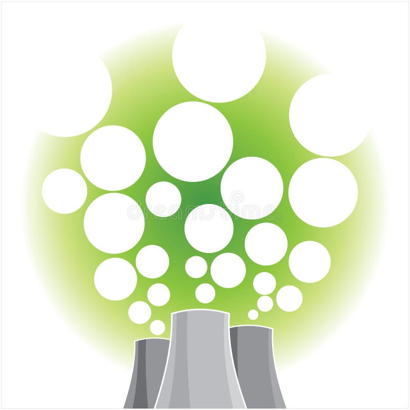 Abstract Nuclear Power Station Stock Vector - Illustration of ...