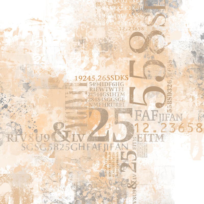 Abstract number collage stock illustration. Illustration of creative ...