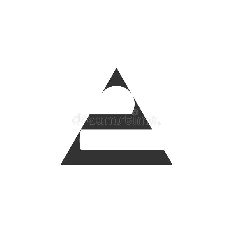Abstract Number 2 Triangle Arrow Geometric Logo Vector Stock Vector ...