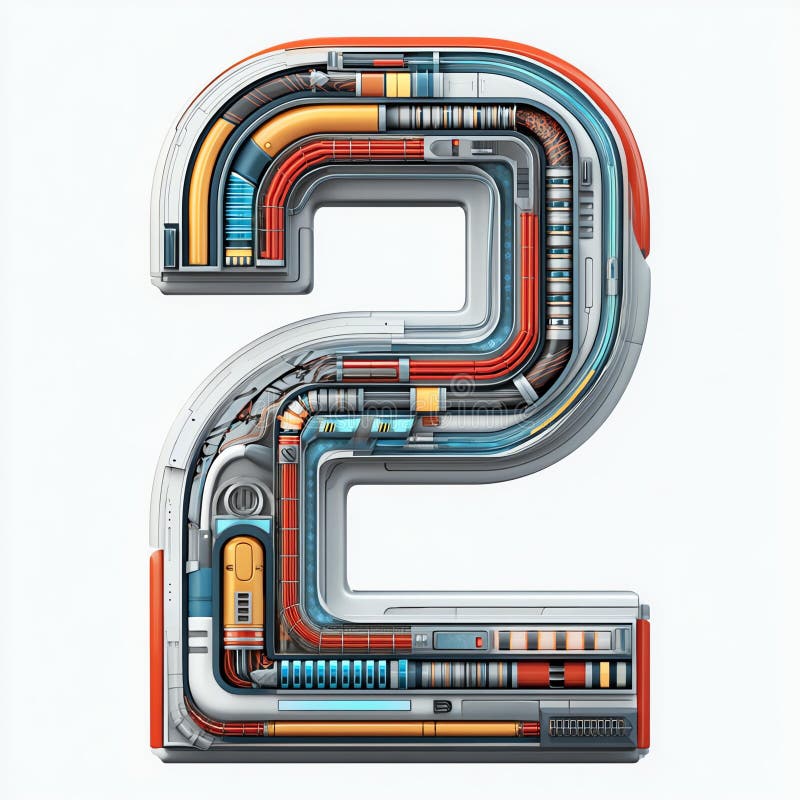 Abstract Number Paper Infographic Element. Stock Vector - Illustration ...