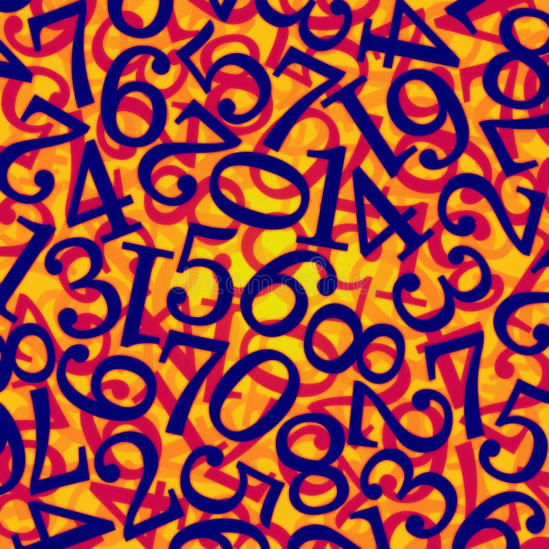 Abstract numbers stock illustration. Illustration of graphics - 21290080