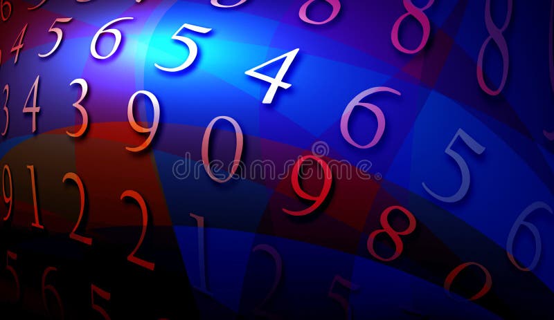 Abstract numbers stock illustration. Illustration of mathematics - 4076845