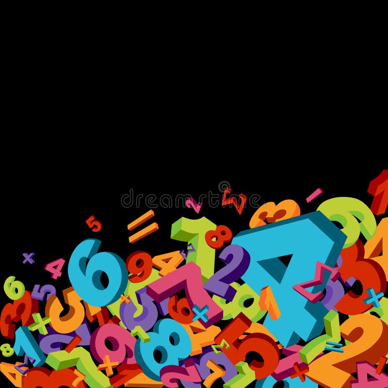 Numbers background stock illustration. Illustration of design - 6679417