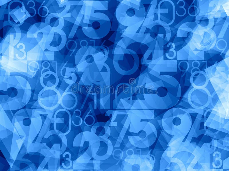 Abstract Numbers Background Stock Illustration - Illustration of ...