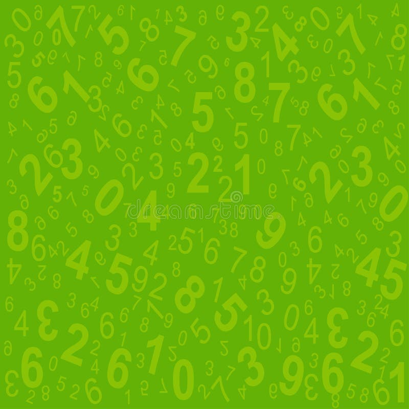 Abstract Numbers for Background, Vector. Stock Illustration ...