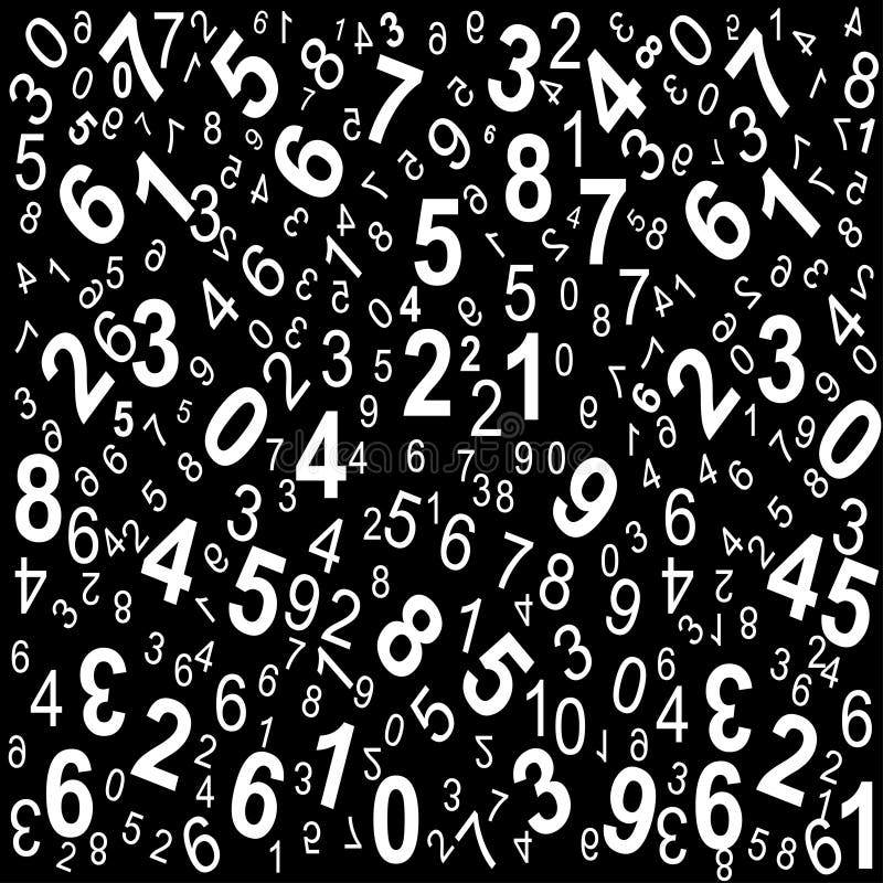 Abstract Numbers for Background, Vector. Stock Illustration ...