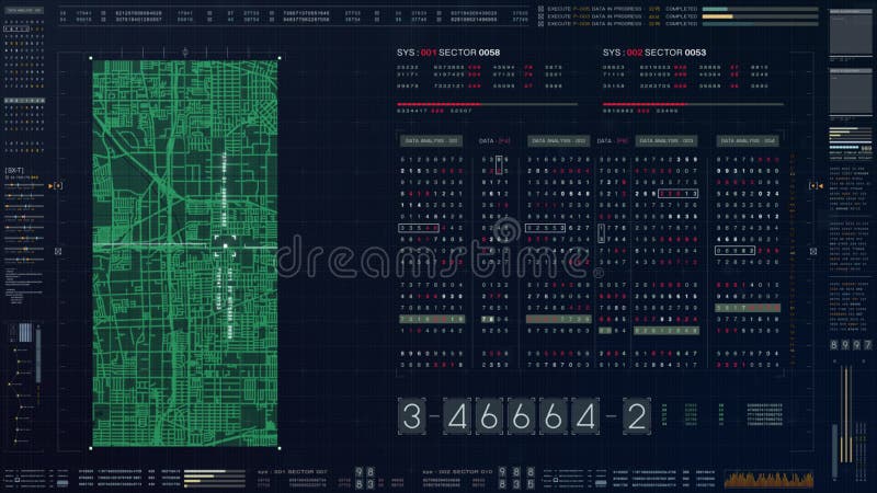 Futuristic Source Code Numbers Stock Image - Image of city, holographic: 124985403
