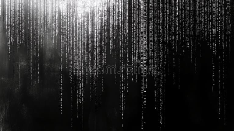 Abstract Numbers Matrix Background, Binary Code, Coding and Programming Hacker Concept ...