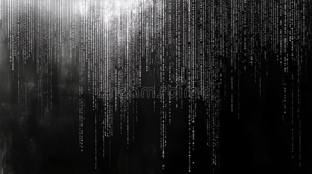Abstract Numbers Matrix Background, Binary Code, Coding and Programming Hacker Concept ...