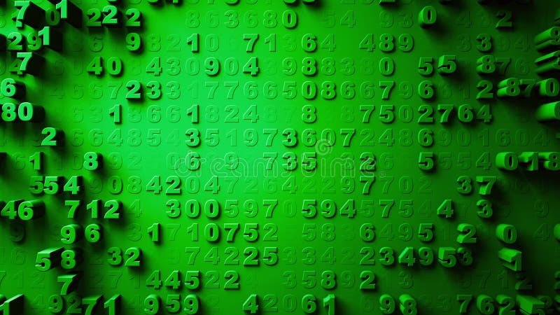 Abstract Numbers Random Motion Stock Image - Image of motion, pattern ...