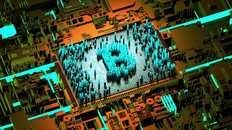 Abstract Numbers Random Motion in the Form of Coins Bitcoin. Stock ...