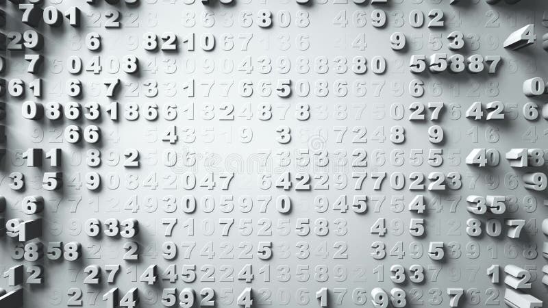 Abstract Numbers Random Motion Stock Photo - Image of code, prores ...