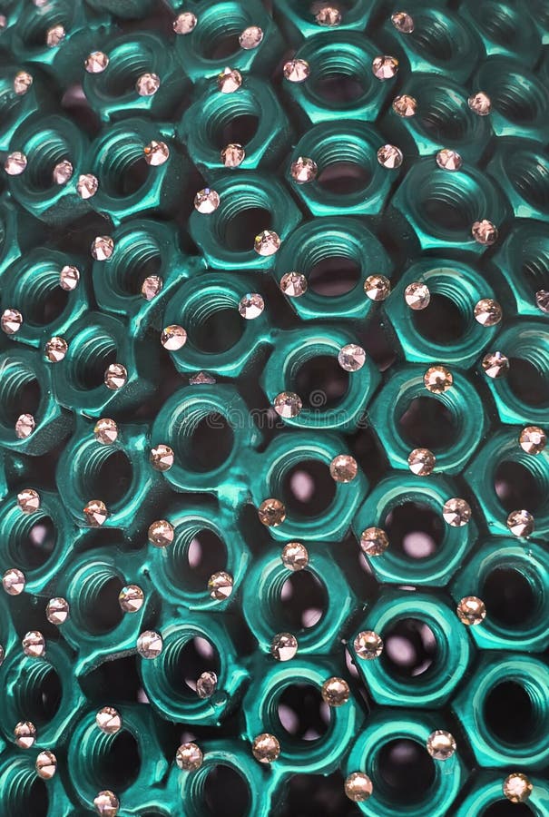 Abstract nut metal texture stock photo. Image of machine - 376600148