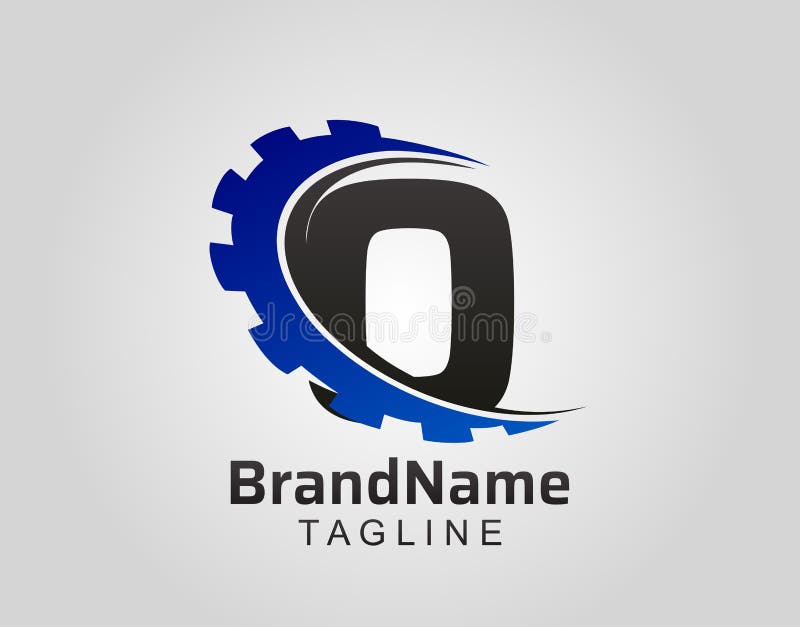 Abstract O Letter, O Gear Swoosh Logo Stock Vector - Illustration of ...