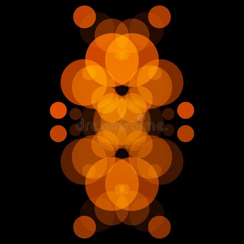 Abstract Object and Black Background Stock Illustration - Illustration ...