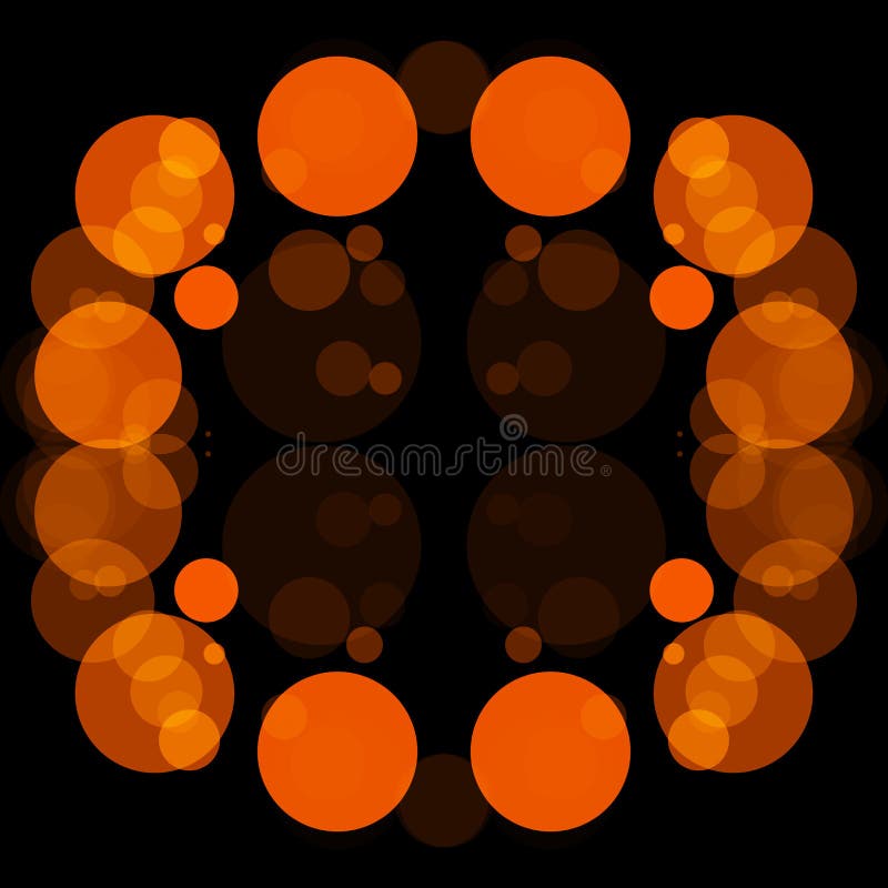 Abstract Object and Black Background Stock Illustration - Illustration ...