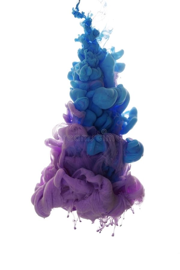 Abstract Object of Paint Splash. Color Cloud of Ink in Water Stock ...