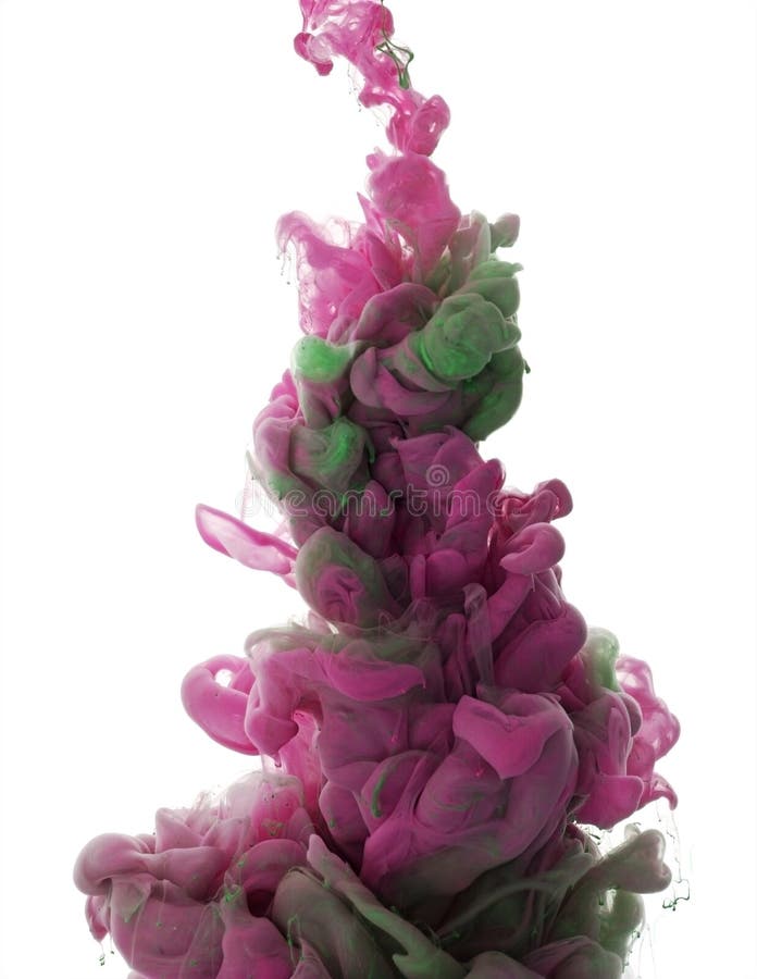 Abstract Object of Paint Splash. Color Cloud of Ink in Water Stock ...