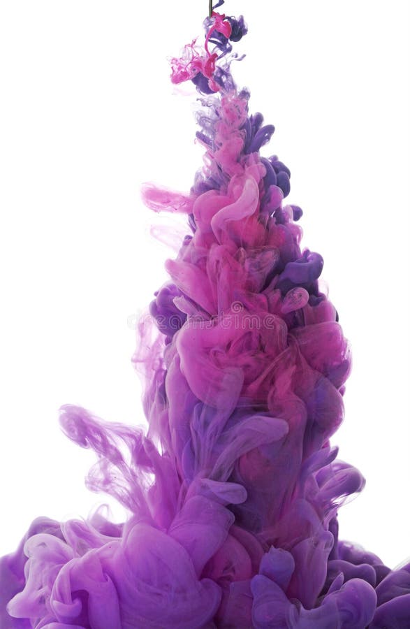 Abstract Object of Paint Splash. Color Cloud of Ink in Water Stock ...