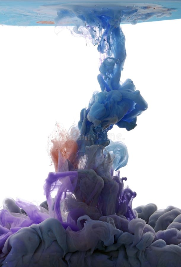 Abstract Object of Paint Splash. Color Cloud of Ink in Water Stock ...