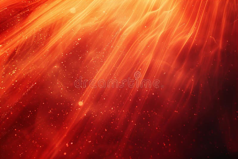 An Abstract Oblivia Image with Red Sun Beams and Hot Red Light Stock ...
