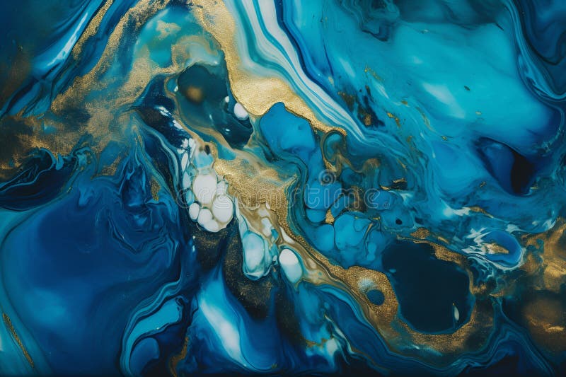 Abstract Ocean Art Pattern Background. Generative AI Stock Illustration ...