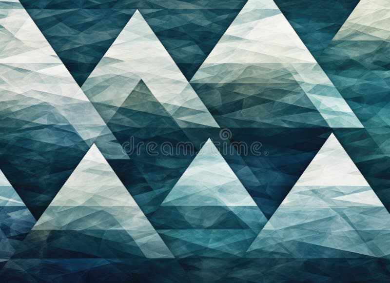 Abstract Ocean Background with Geometry Shapes and Water Waves ...