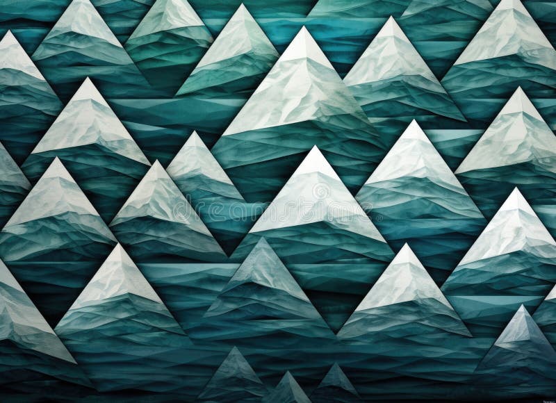 Abstract Ocean Background with Geometry Shapes and Water Waves ...