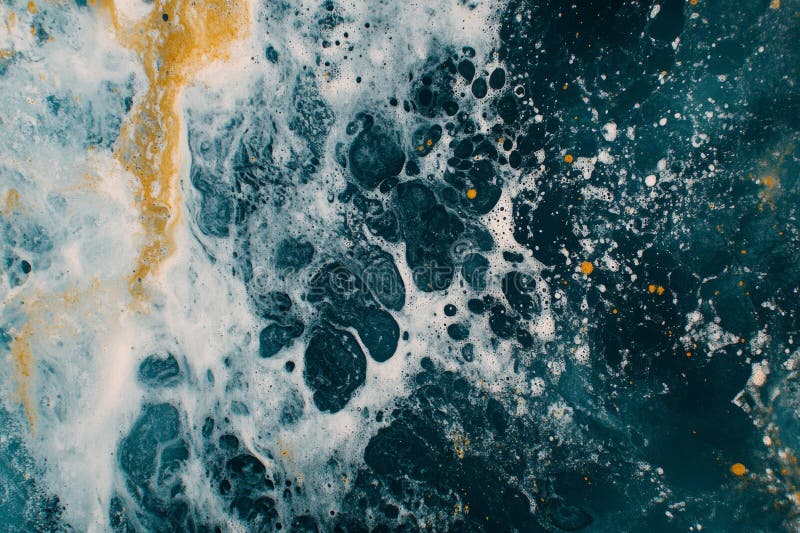 Abstract Ocean-Inspired Texture with Dynamic Swirls and Vibrant Colors ...