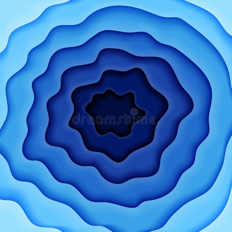 Abstract Ocean or Sea Background with Blue Waves Pattern Stock Vector ...