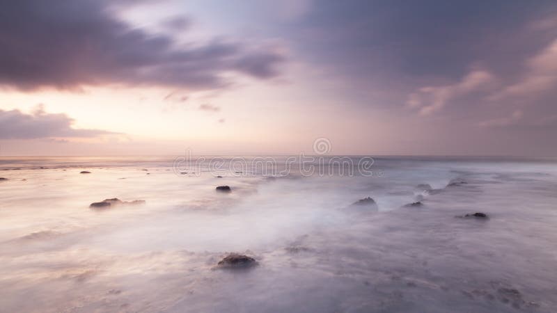 Abstract of the Ocean Sunrise Stock Photo - Image of sanur, creativity ...