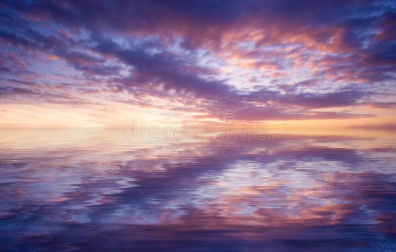 Abstract ocean and sunset stock image. Image of fresh - 1516011