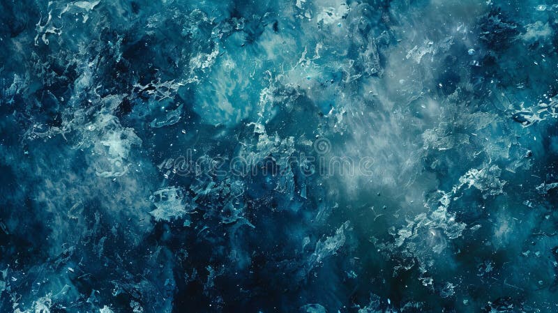 Abstract Ocean Water Background: Deep Blue Sea, Dynamic Marine Texture ...