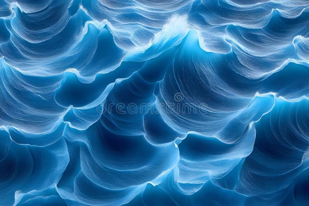 Abstract Ocean Wave Texture for Creative Design and Projects Generative ...