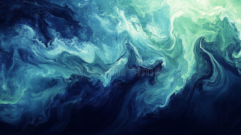 Abstract Ocean Waves stock illustration. Illustration of elegant ...