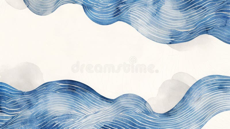 Abstract Ocean Waves Pattern, Ideal for Summer Vacation Design, Wall ...