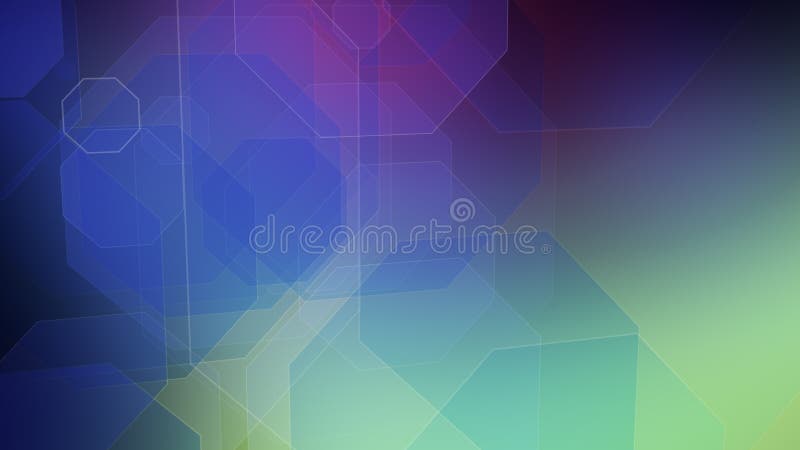Geometric Octagonal Shapes Futuristic Concept of Abstract Background ...